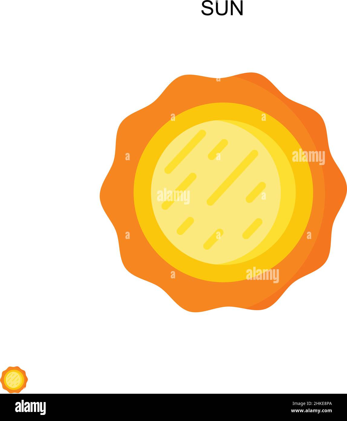 Sun Simple vector icon. Illustration symbol design template for web ...