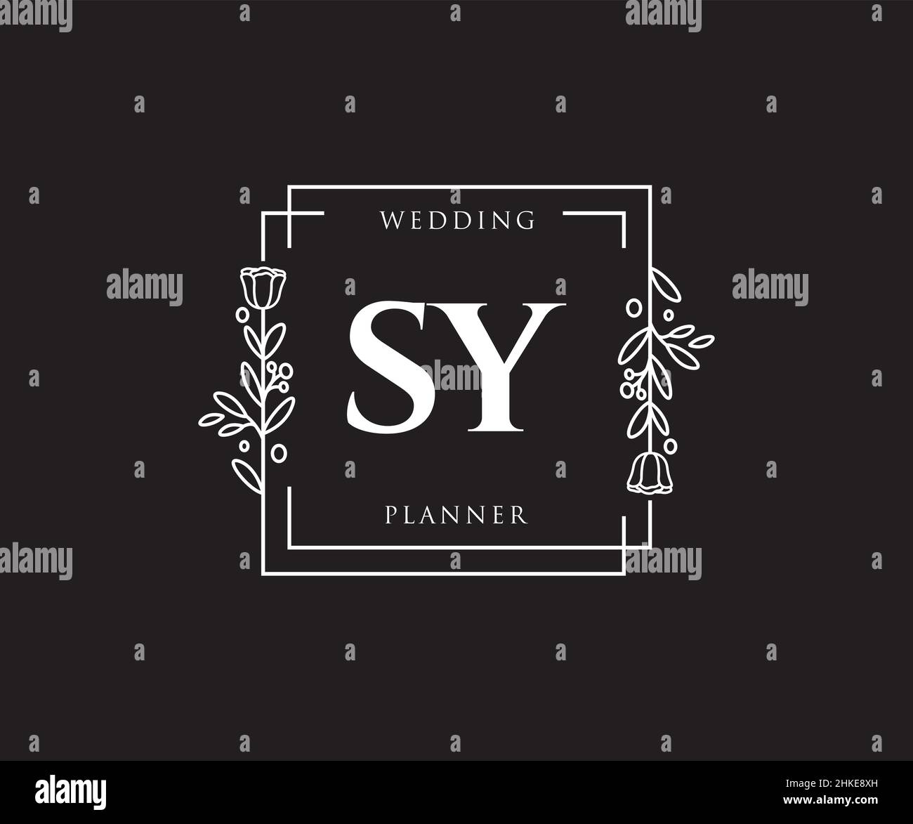 SY feminine logo. Usable for Nature, Salon, Spa, Cosmetic and Beauty ...