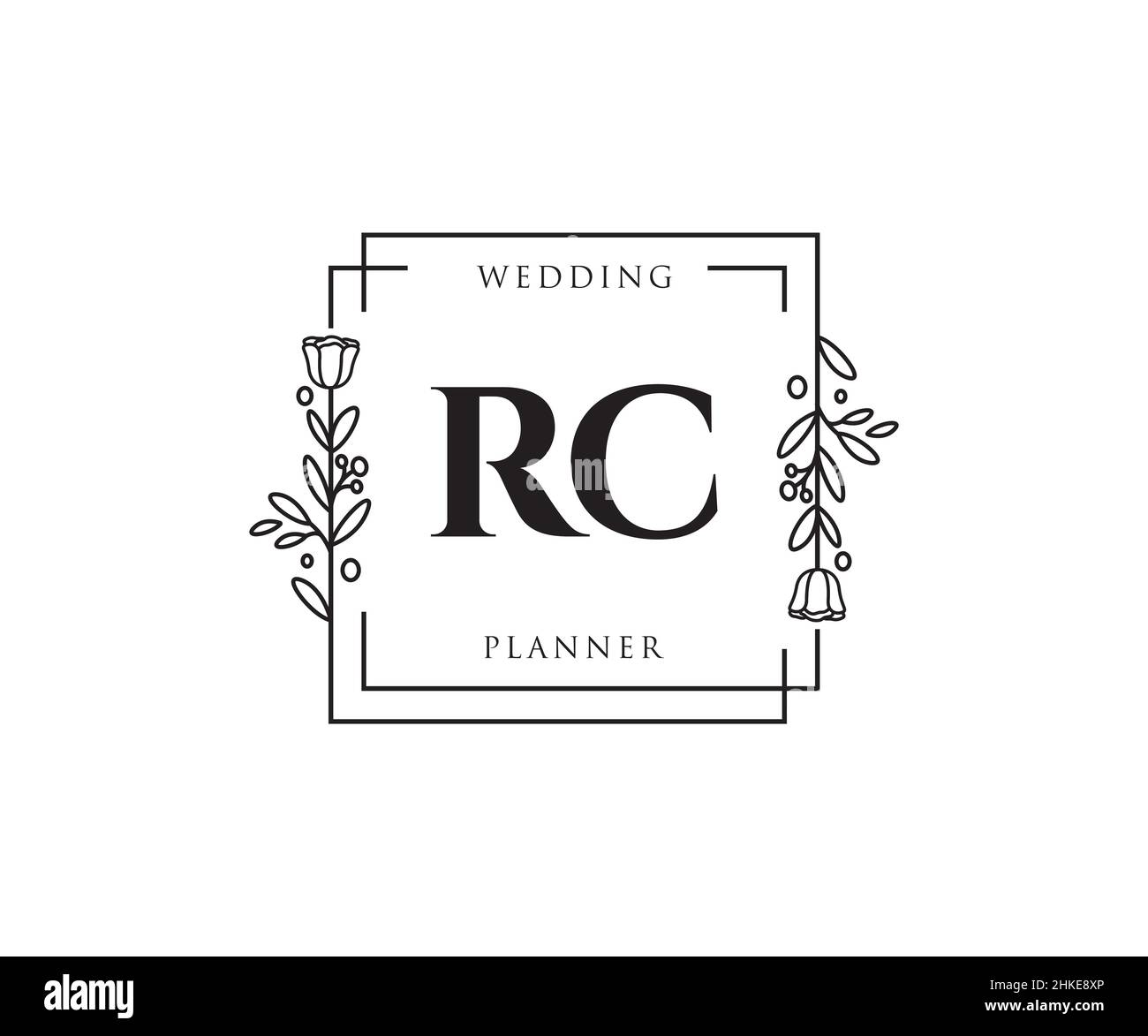 RC feminine logo. Usable for Nature, Salon, Spa, Cosmetic and Beauty ...
