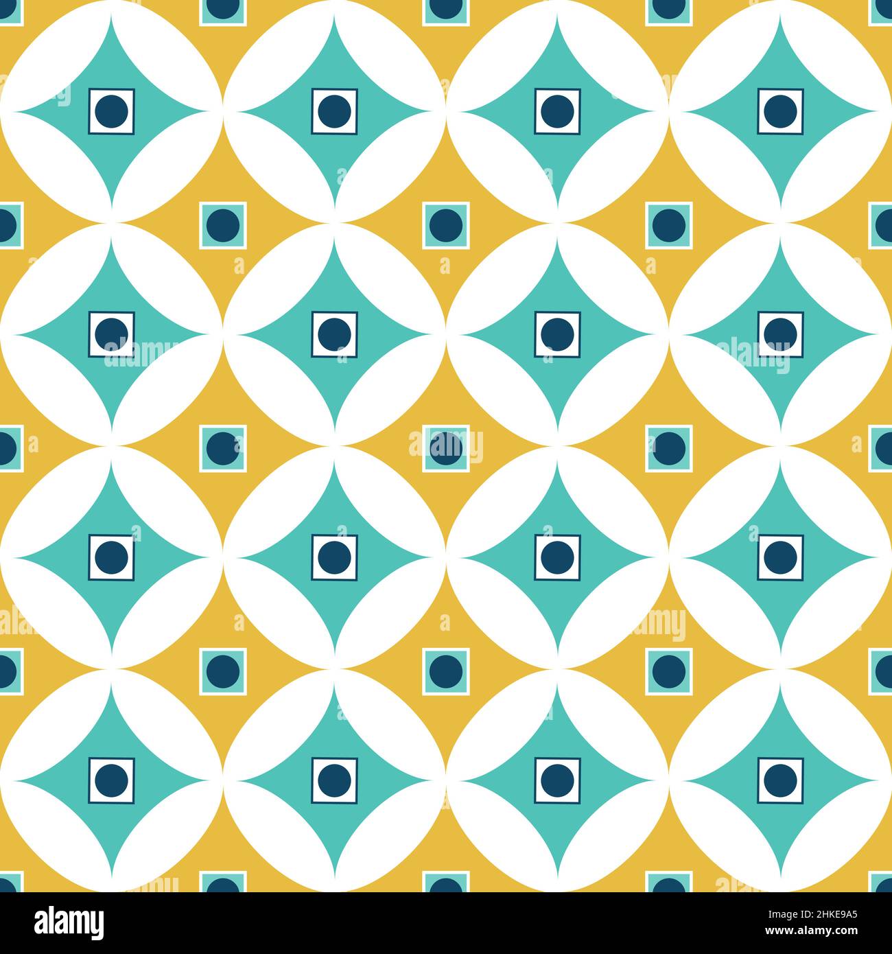 Pattern with rhombuses in light blue and yellow. Vector illustration ...