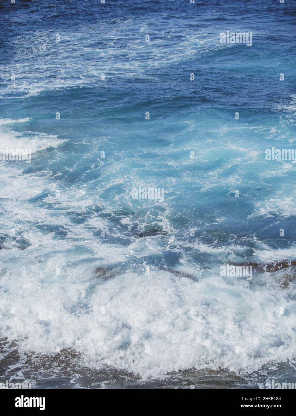 Calm sea water surface texture with splashes and waves. Abstract nature ...