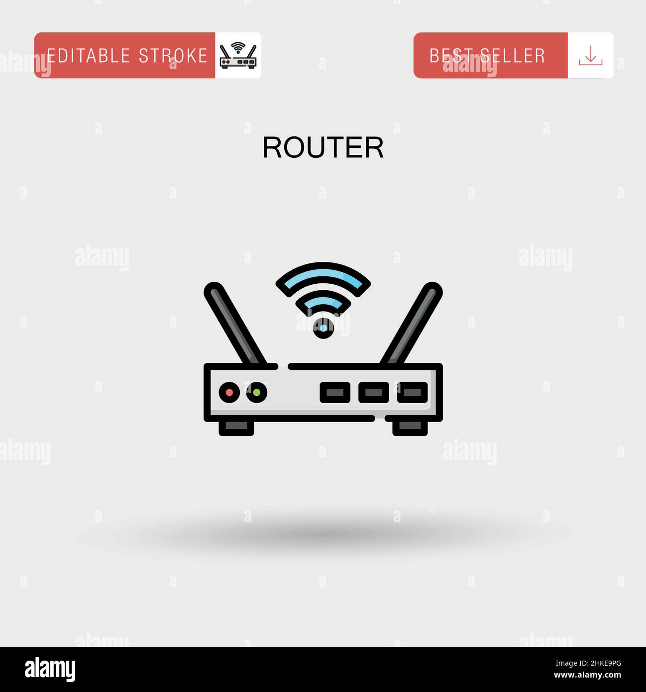 Router port Stock Vector Images - Alamy