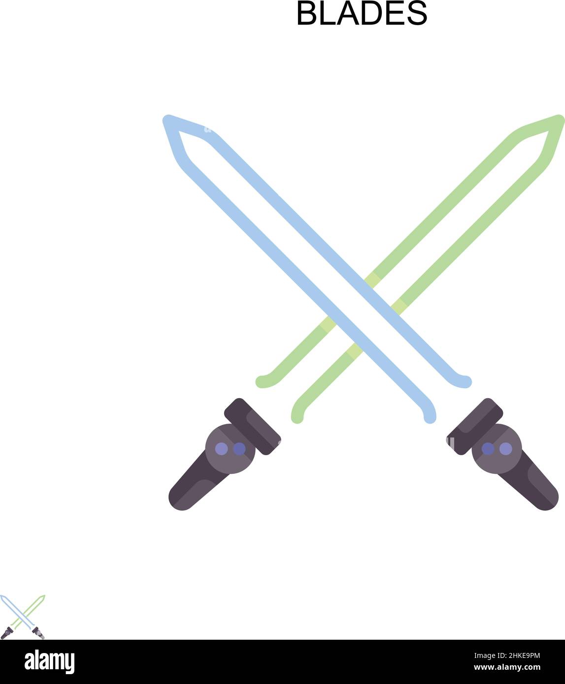 Blades Simple vector icon. Illustration symbol design template for web ...