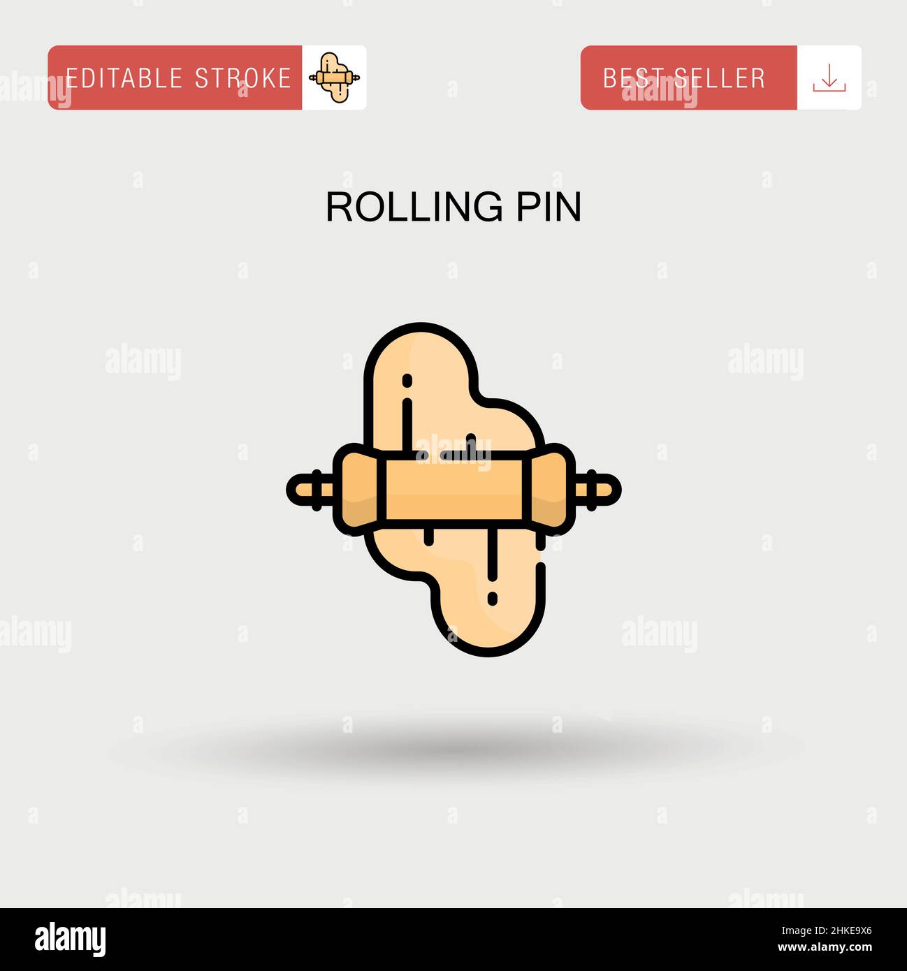 Rolling pin chef Stock Vector Images - Alamy