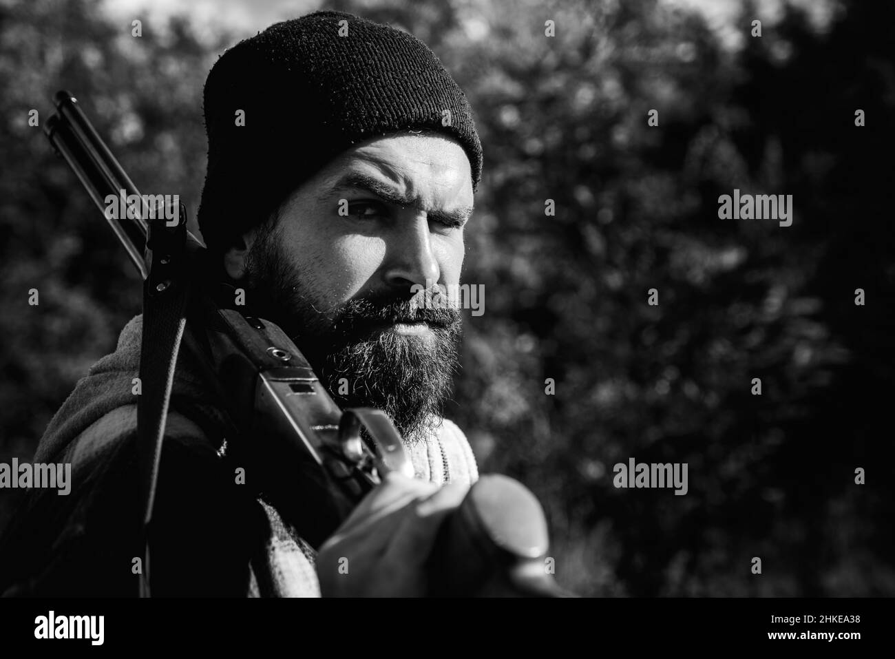 Bearded man mountain Black and White Stock Photos & Images - Alamy