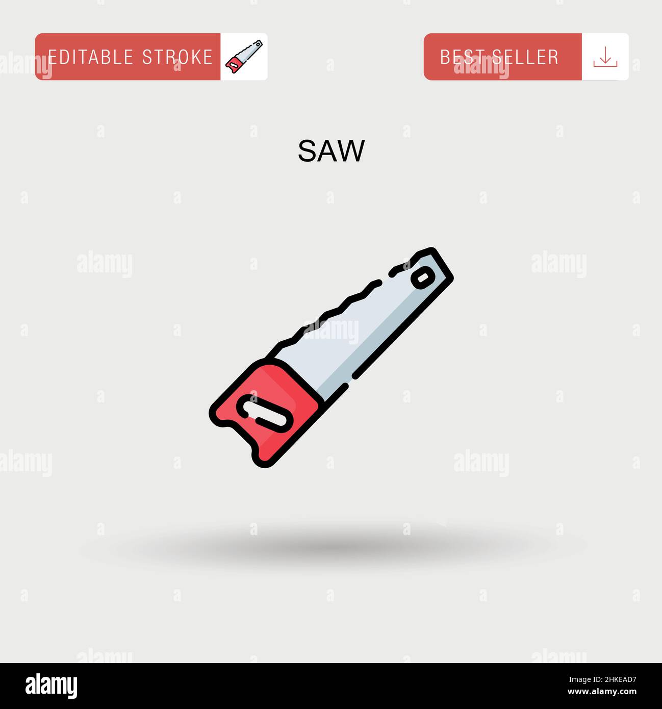 Saw Simple vector icon Stock Vector Image & Art - Alamy