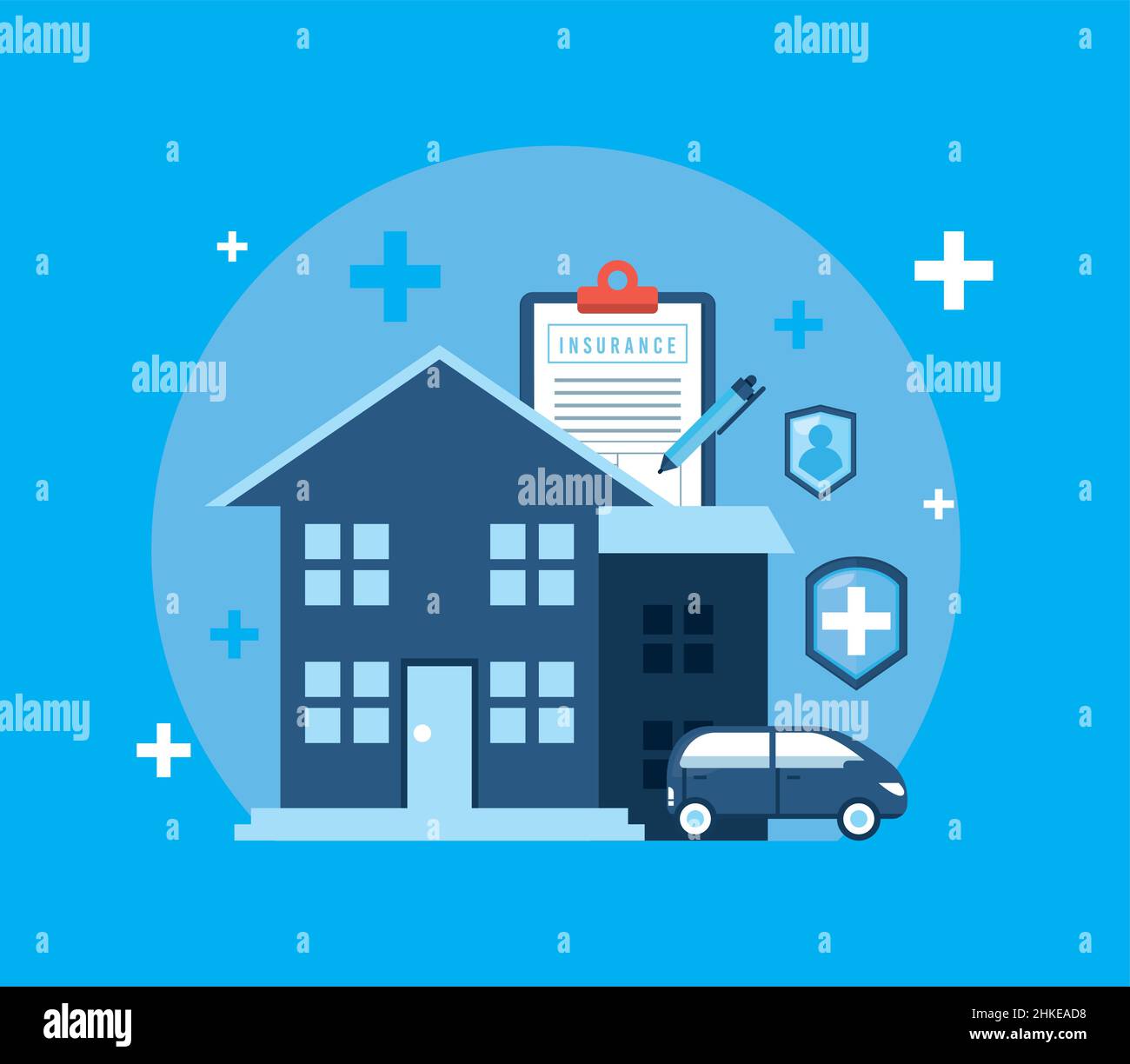 house and insurance icons Stock Vector Image & Art - Alamy