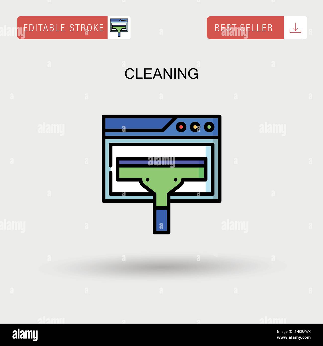 Hygiene cleaning office table vector person cleaner hi-res stock ...