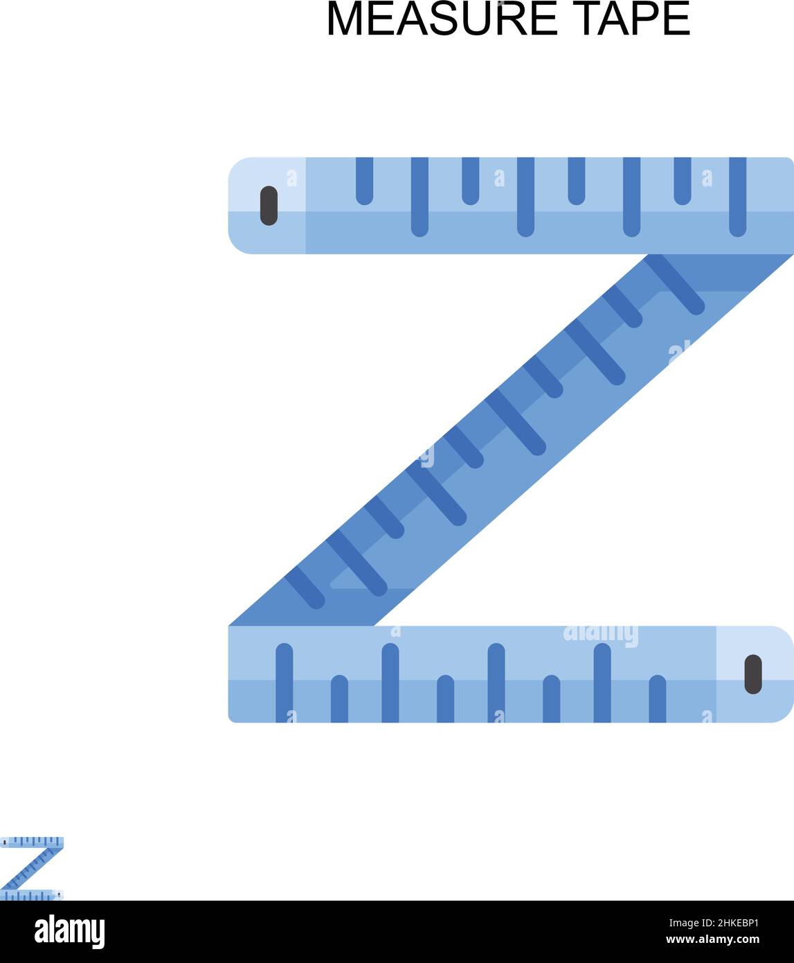 Measure tape Simple vector icon. Illustration symbol design template ...