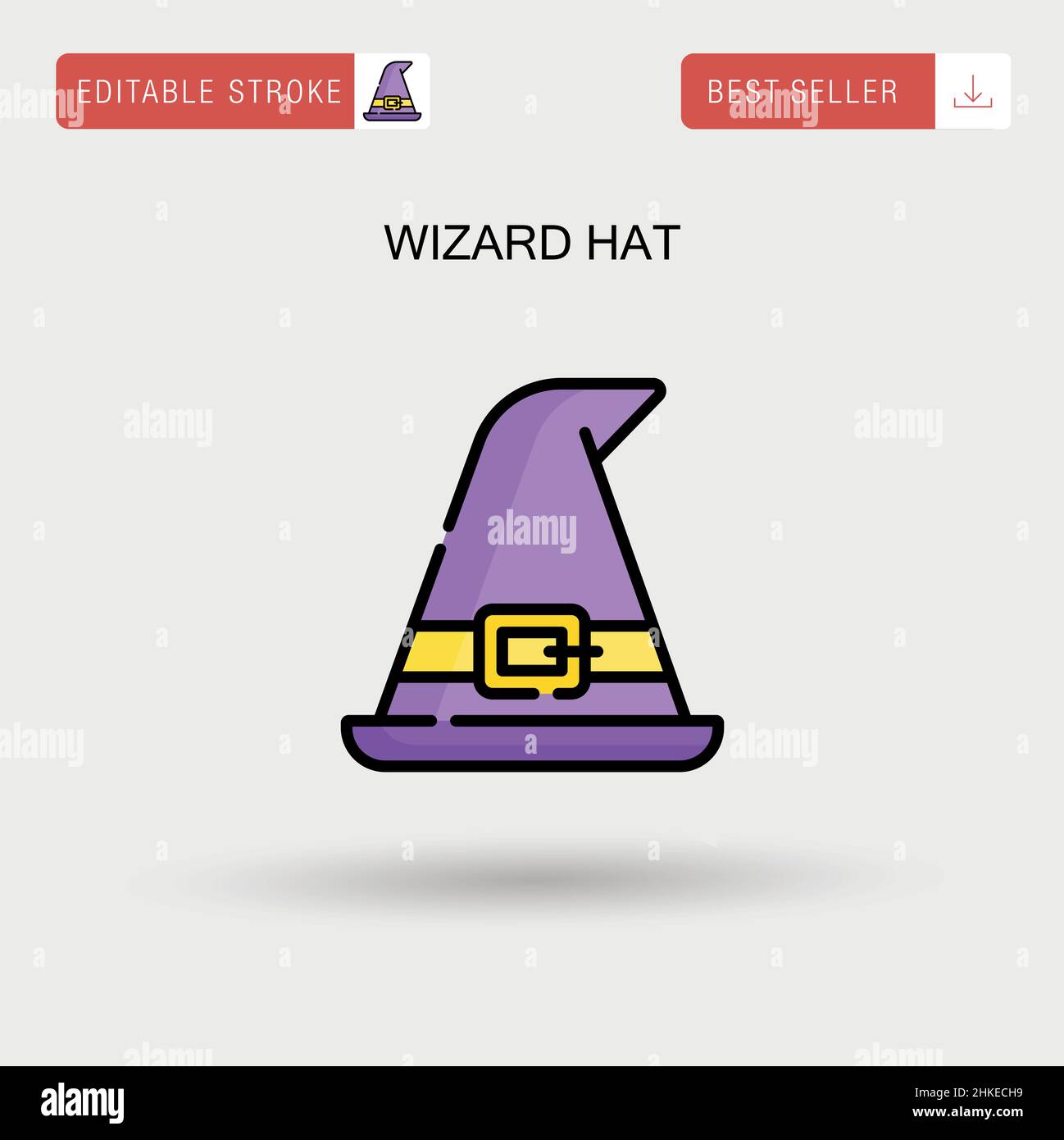 Wizard hat Simple vector icon Stock Vector Image & Art - Alamy