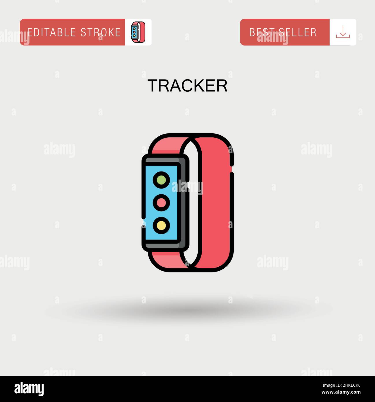Tracker Simple vector icon Stock Vector Image & Art - Alamy