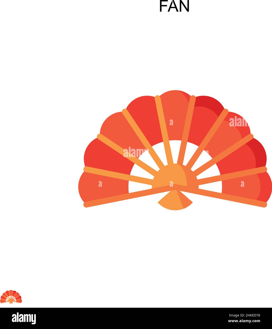 Fan Simple vector icon. Illustration symbol design template for web ...