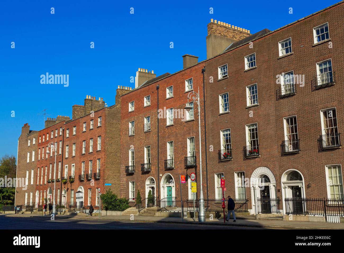 Merrion Street Upper, Dublin City, County Dublin, Ireland Stock Photo ...