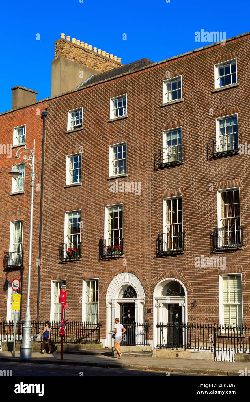Merrion Street Upper, Dublin City, County Dublin, Ireland Stock Photo ...