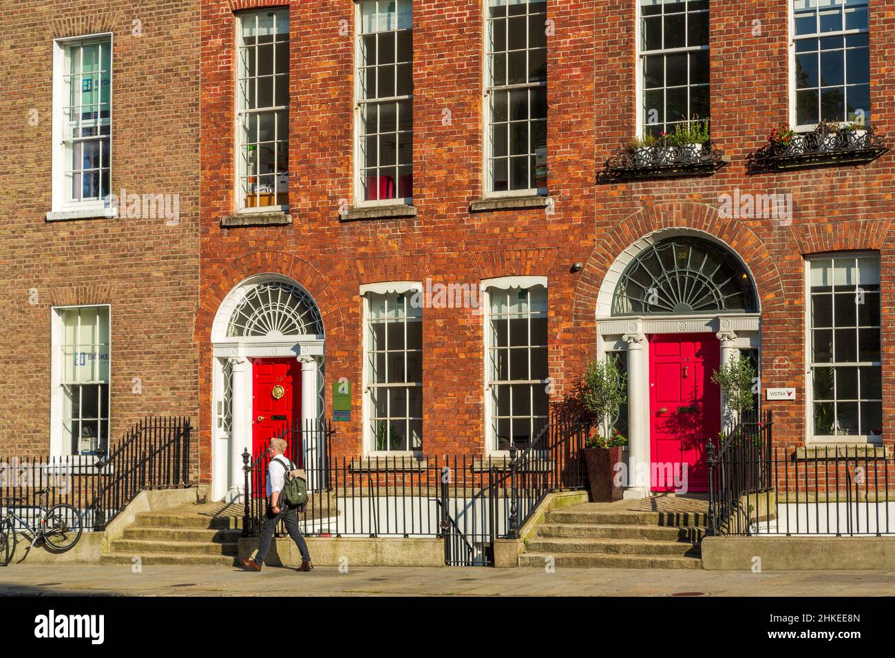 Merrion Street Upper, Dublin City, County Dublin, Ireland Stock Photo ...