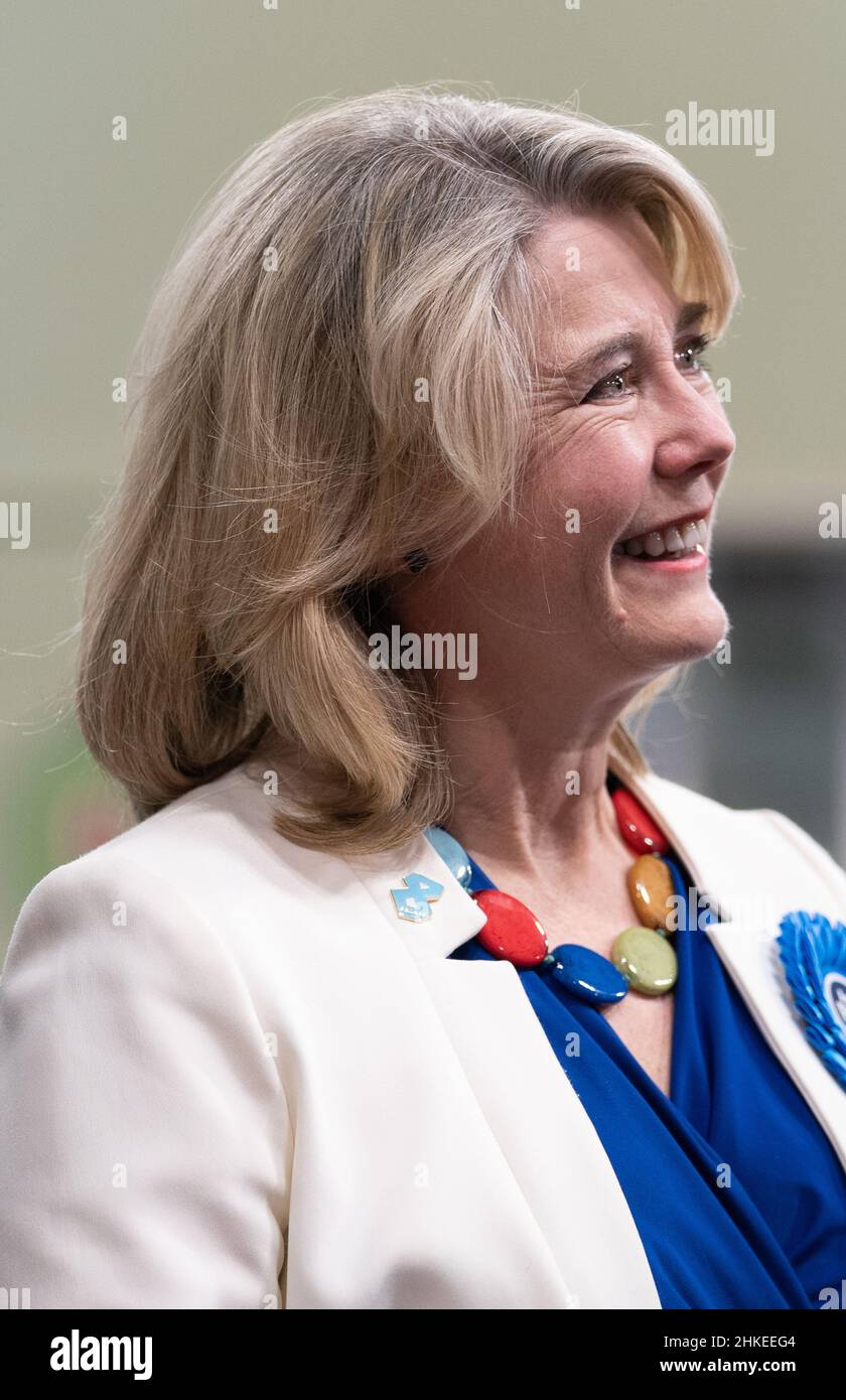 Newly elected Conservative MP Anna Firth at Southend Leisure & Tennis ...