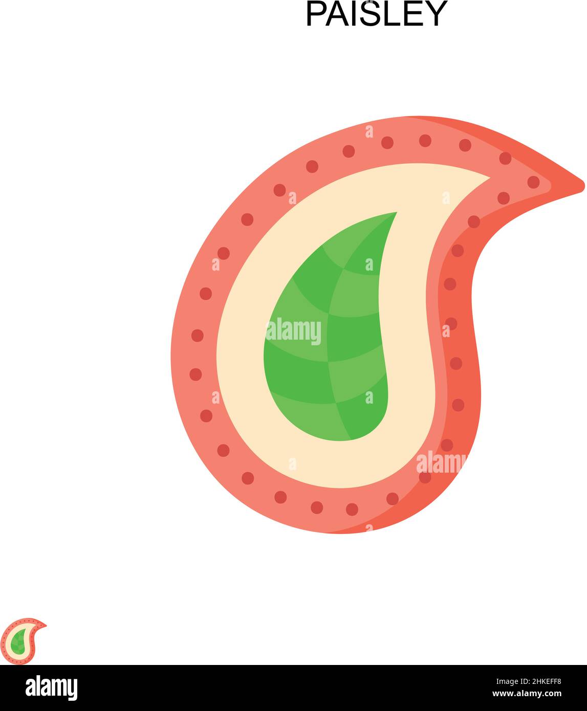 Paisley pattern illustration hi-res stock photography and images - Alamy