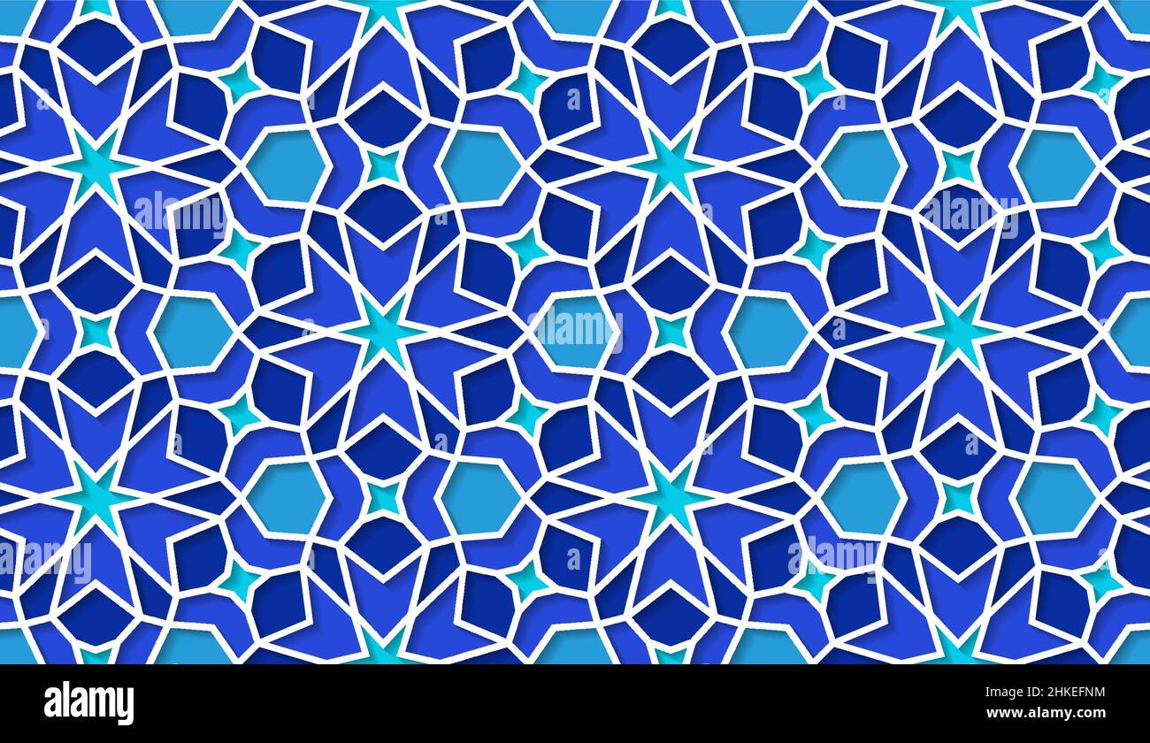 Arabic seamless girih pattern with classic islamic culture ornament ...