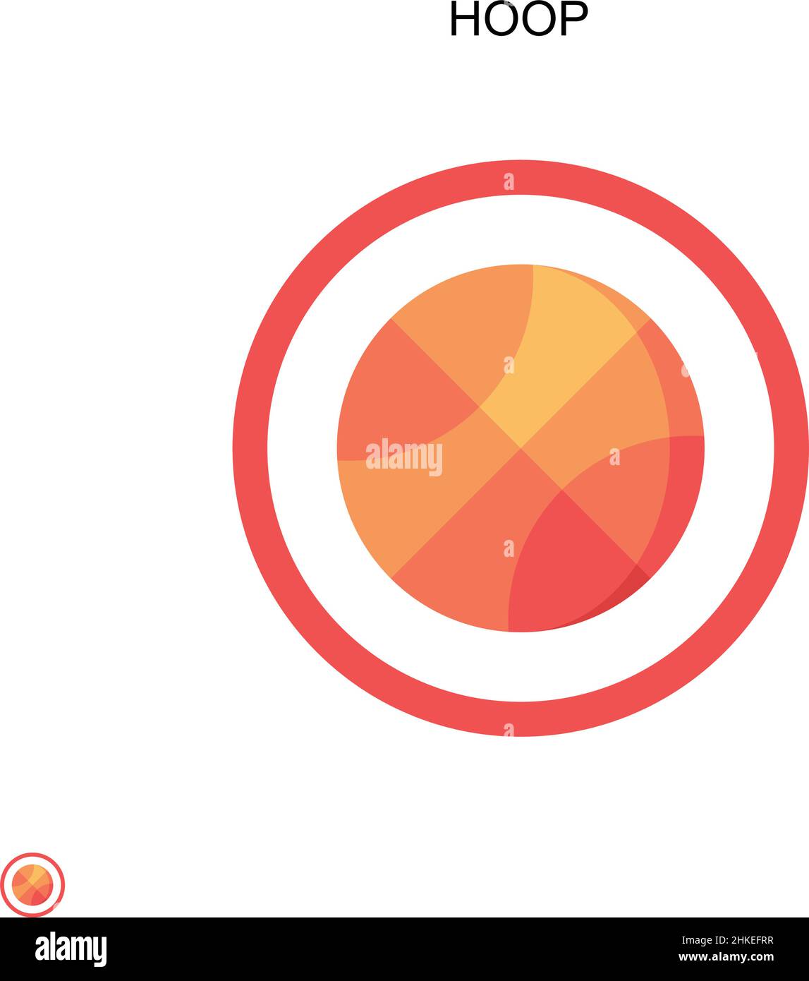 Hoop Simple vector icon. Illustration symbol design template for web ...