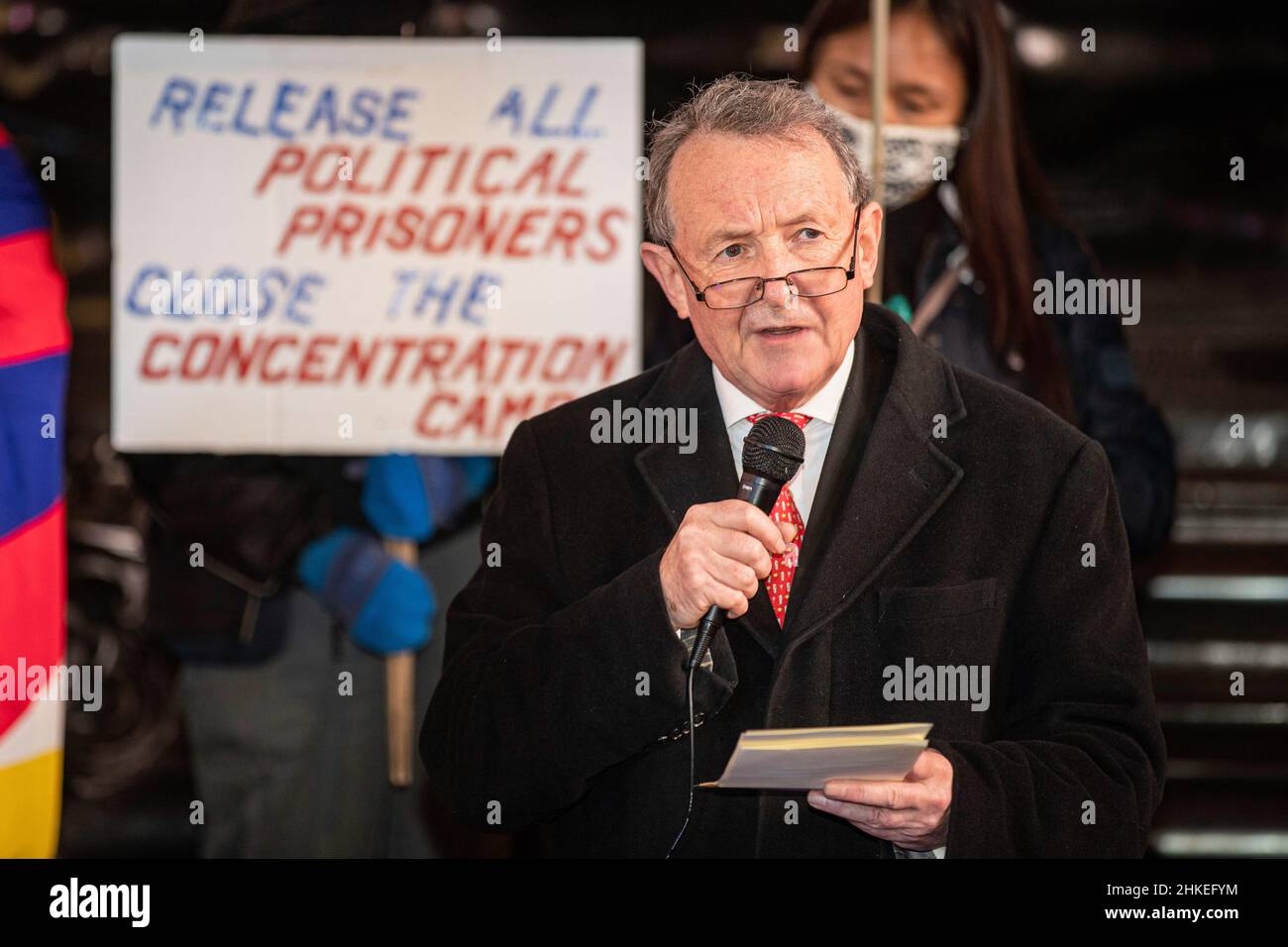 London, UK. 03rd Feb, 2022. UK Member of Parliament Lord David Alton ...