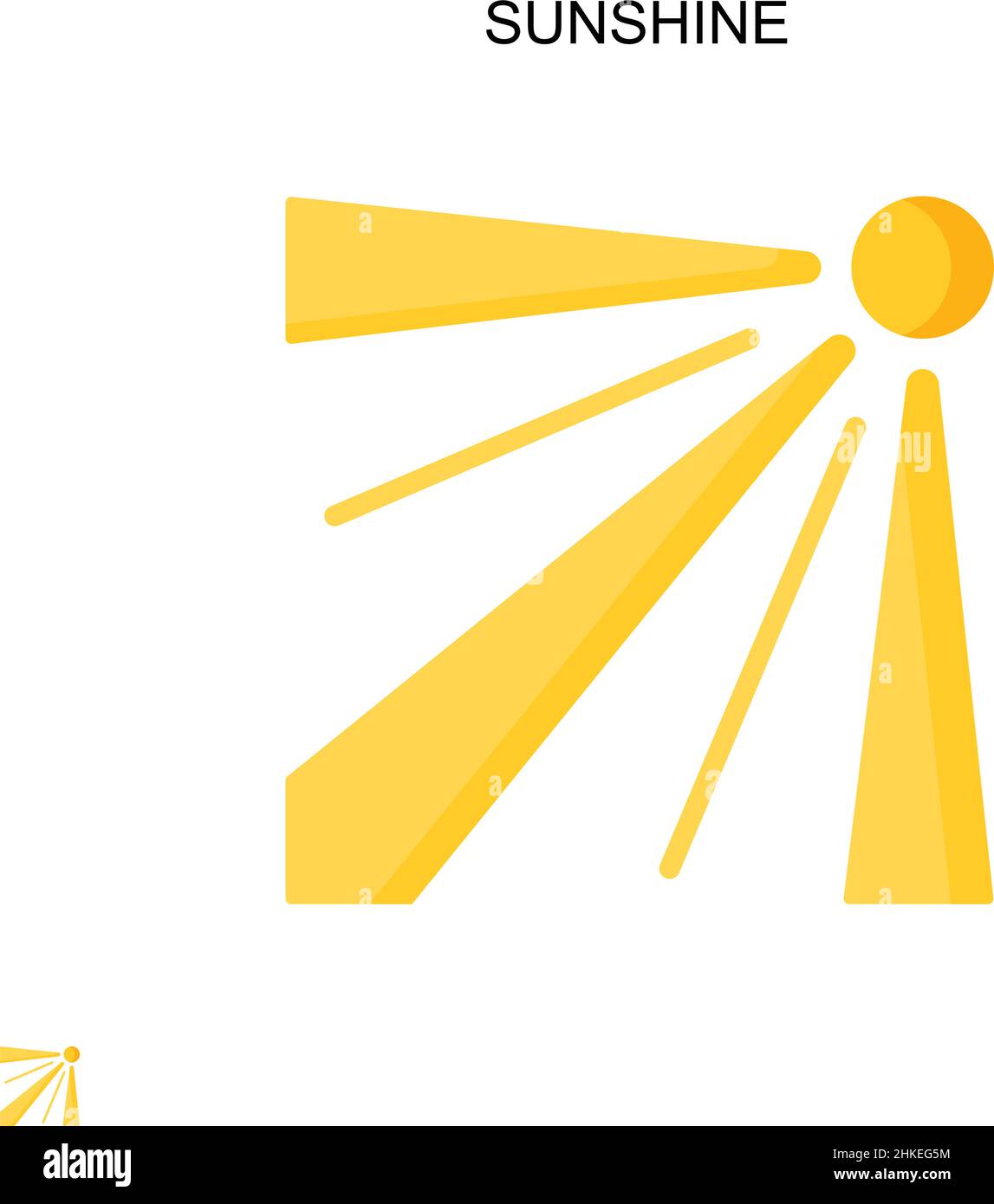 Sunshine Simple vector icon. Illustration symbol design template for ...
