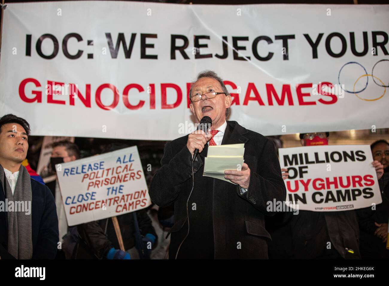 London, UK. 03rd Feb, 2022. UK Member of Parliament Lord David Alton ...