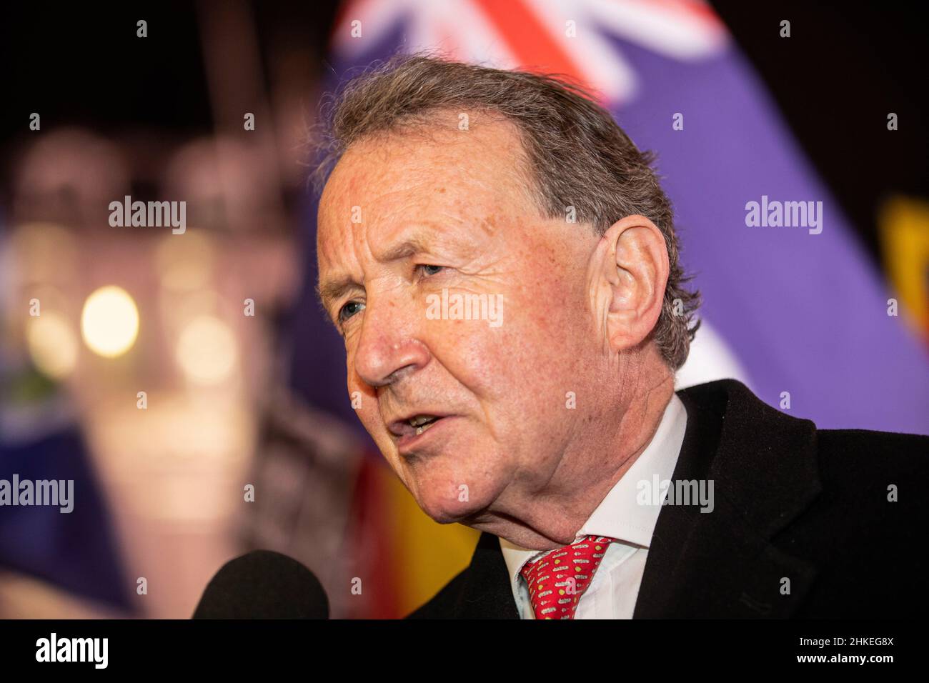 London, UK. 03rd Feb, 2022. UK Member of Parliament Lord David Alton ...