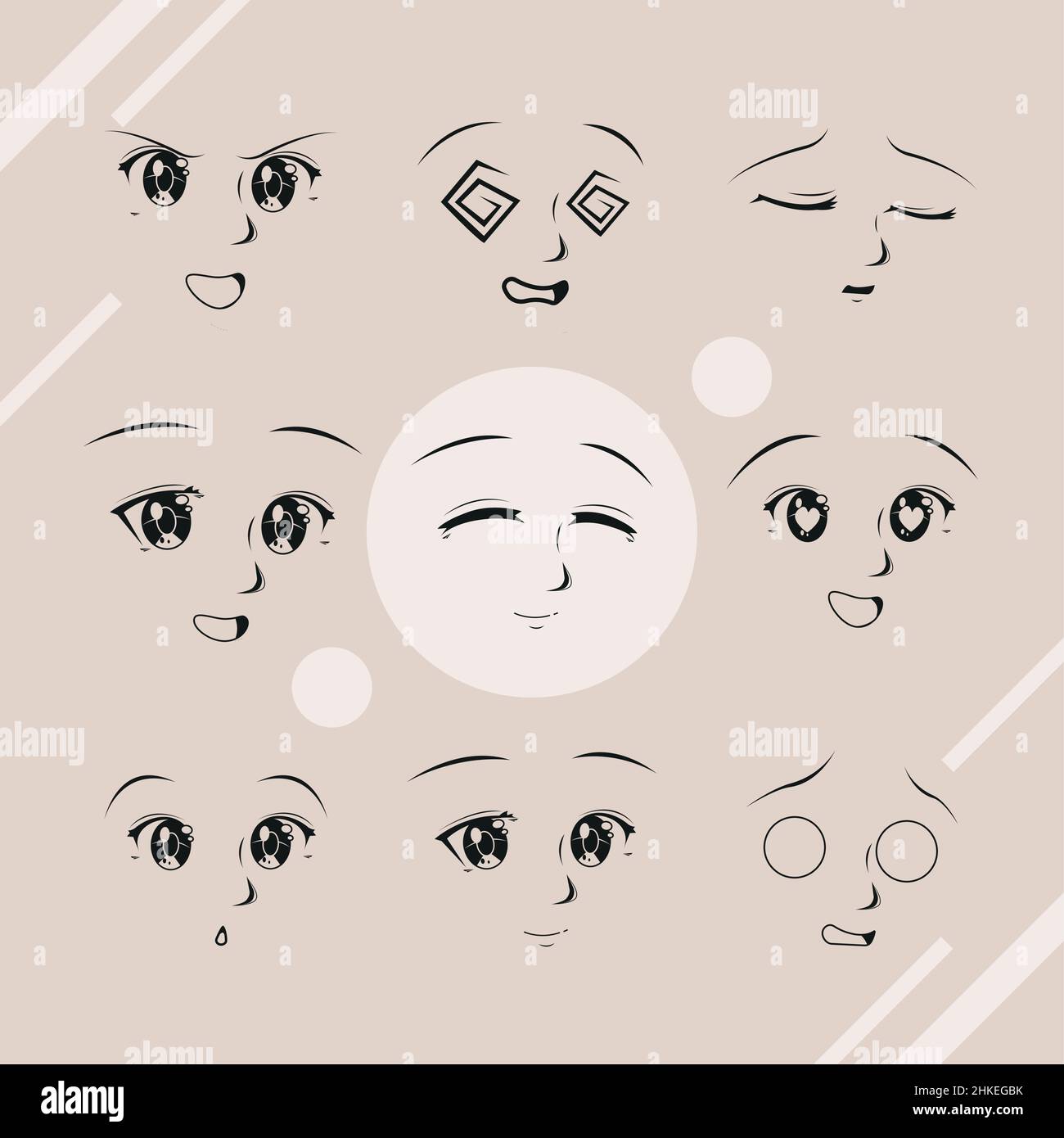 face elements set Stock Vector Image & Art - Alamy