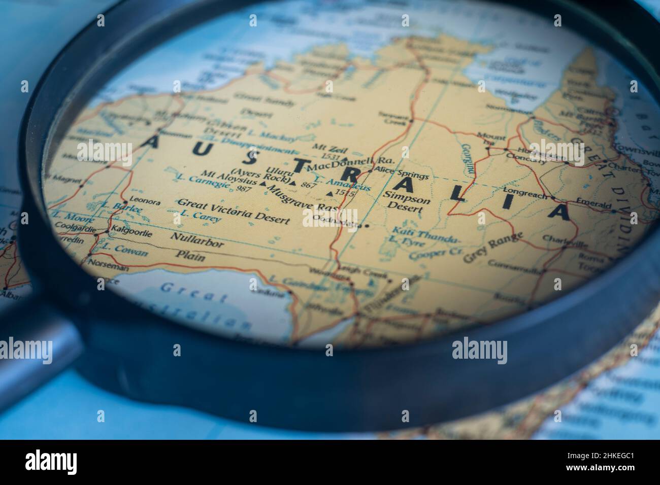 Australia on world globe hi-res stock photography and images - Alamy