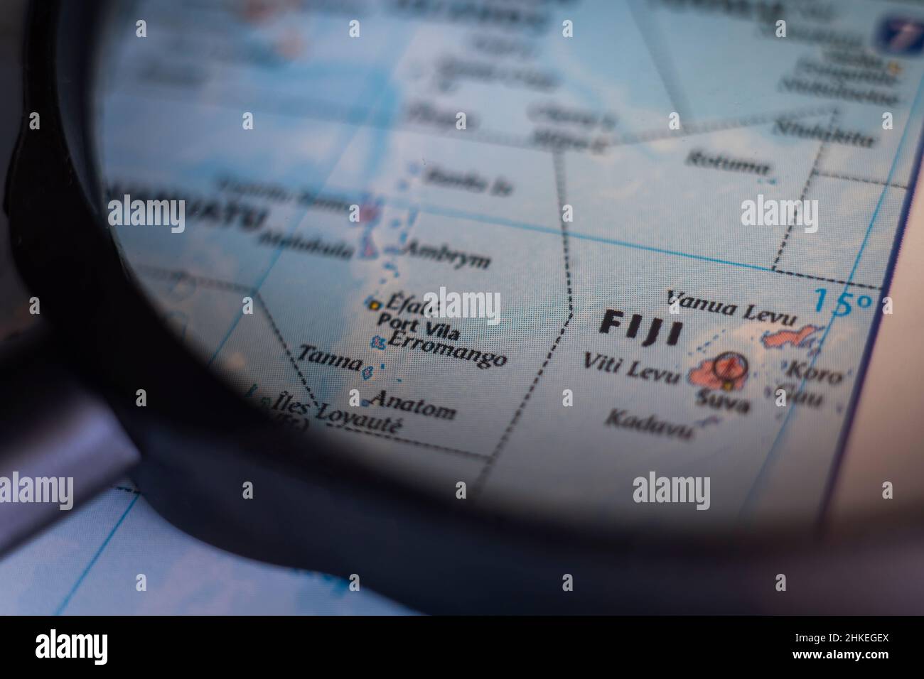 Map of fiji hi-res stock photography and images - Alamy
