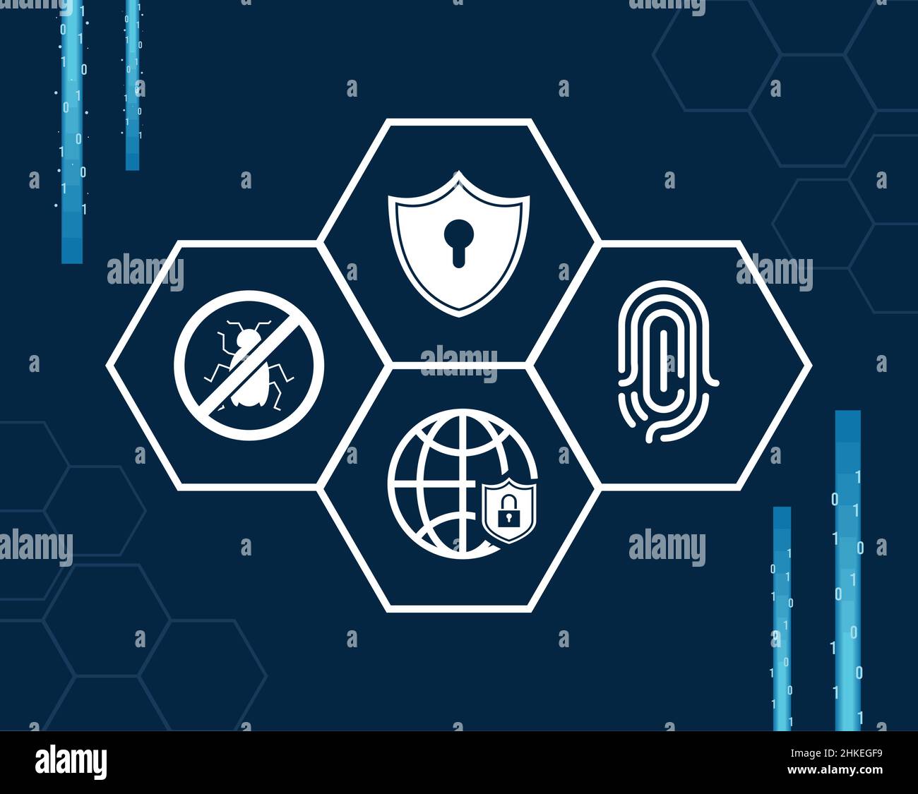 four cyber security icons Stock Vector Image & Art - Alamy