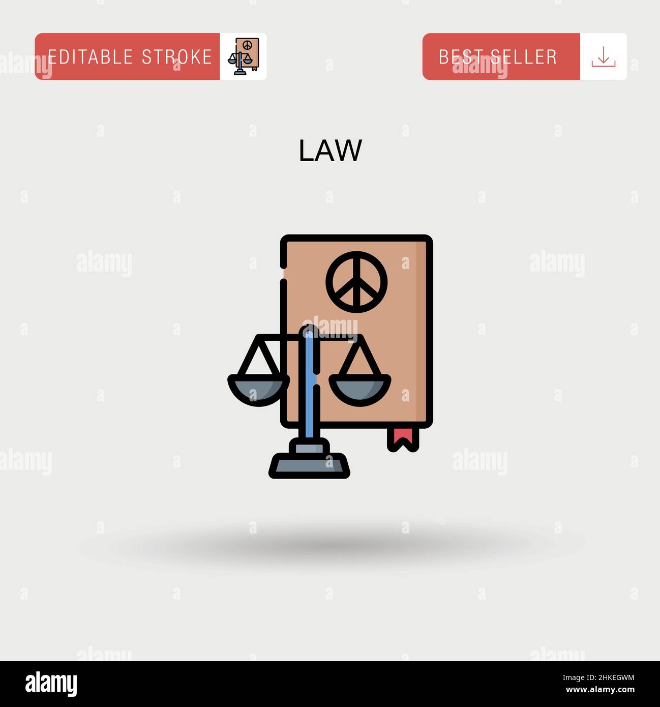 Law Simple vector icon Stock Vector Image & Art - Alamy