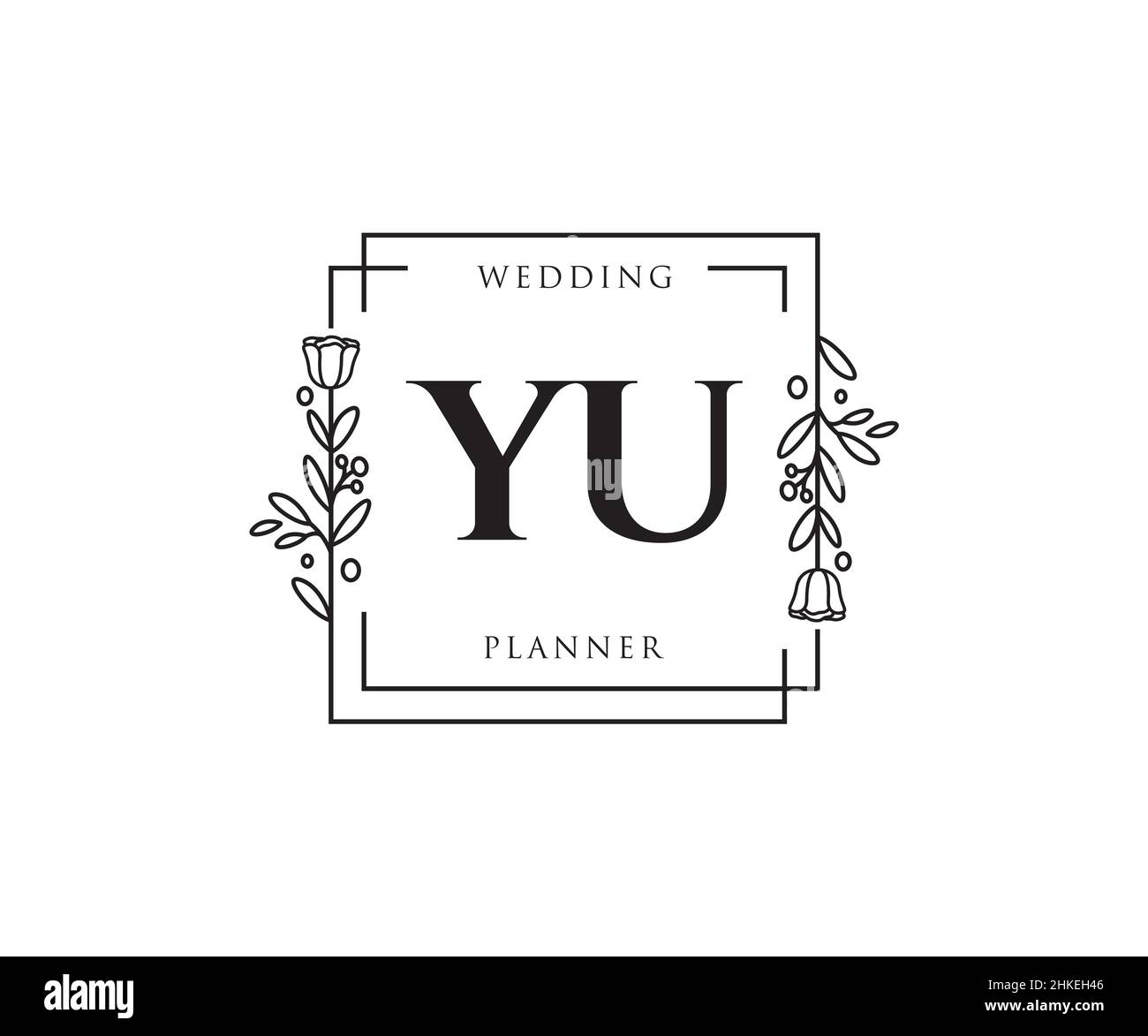 YU feminine logo. Usable for Nature, Salon, Spa, Cosmetic and Beauty ...