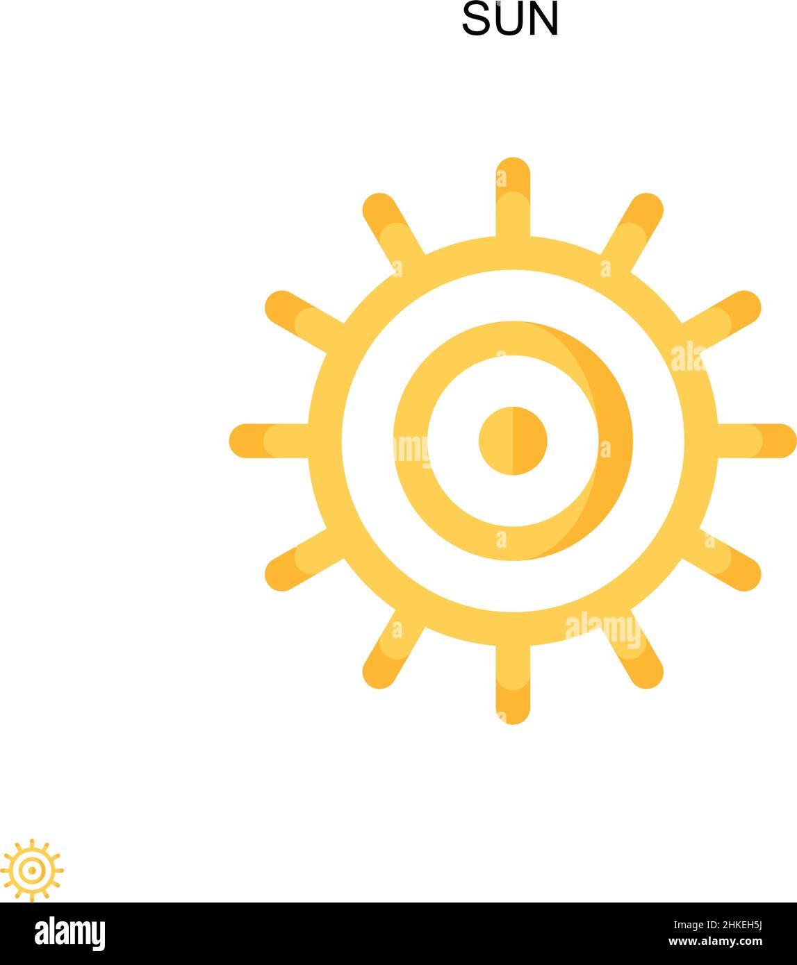 Sun Simple Vector Icon Illustration Symbol Design Template For Web Mobile Ui Element Stock