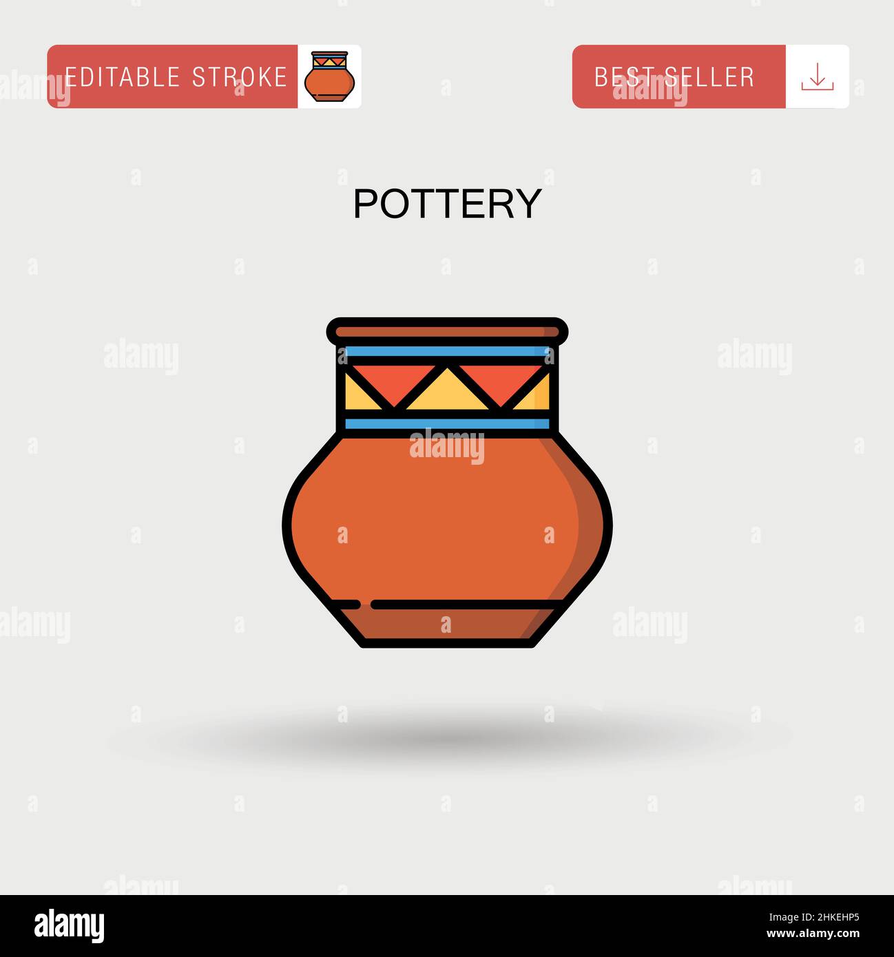 Pottery Simple vector icon Stock Vector Image & Art - Alamy