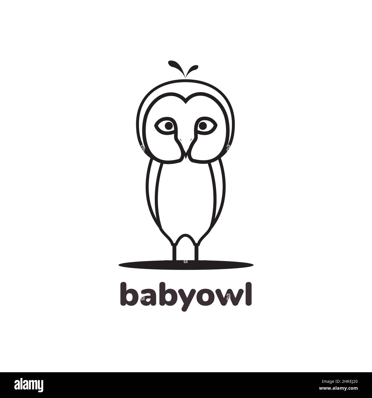 Barn owl silhouette vector vectors hi-res stock photography and images ...