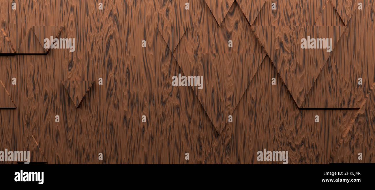 Abstract modern wooden triangle background, 3d rendering Stock Photo ...
