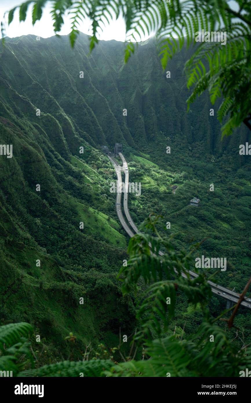 Hawaii pali highway oahu hi-res stock photography and images - Alamy