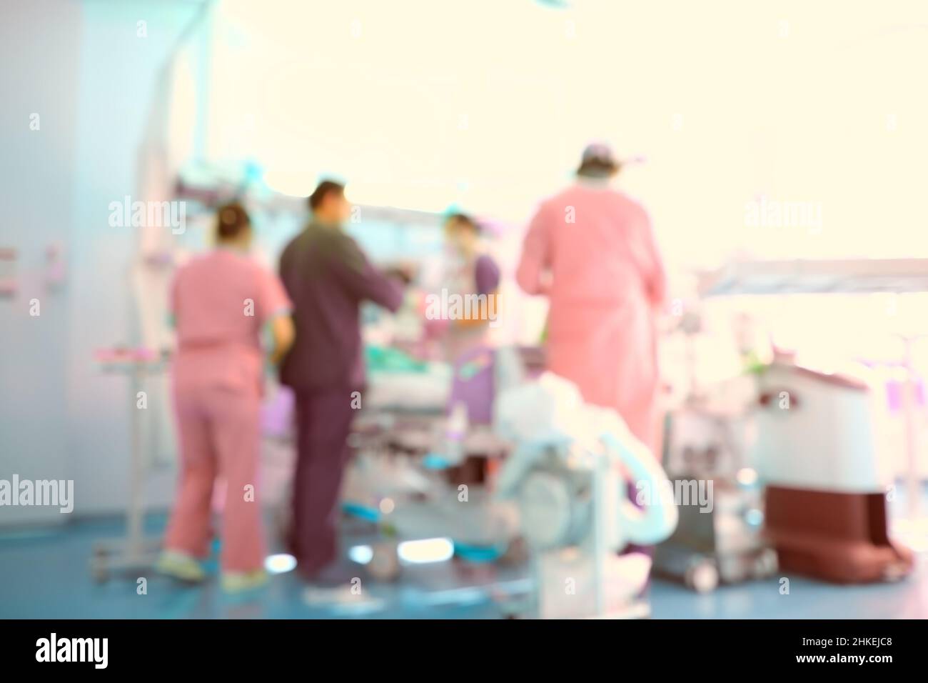 Medical team provides emergency care to the critical patient in the ...