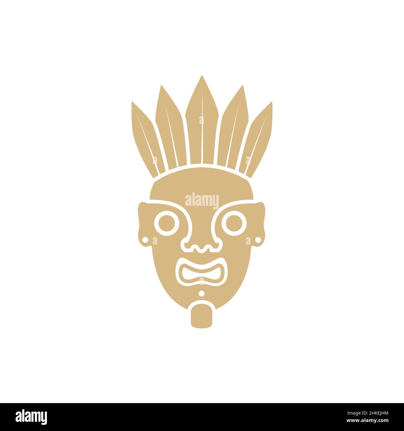 mask culture forest ethnic logo design vector graphic symbol icon ...