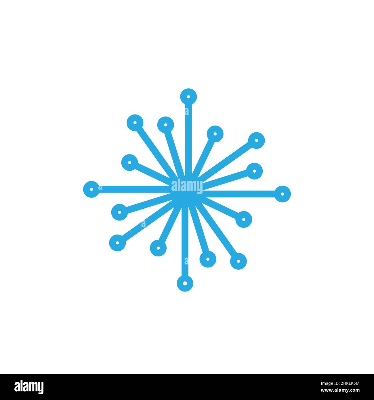 line connect dot technology logo design, vector graphic symbol icon ...