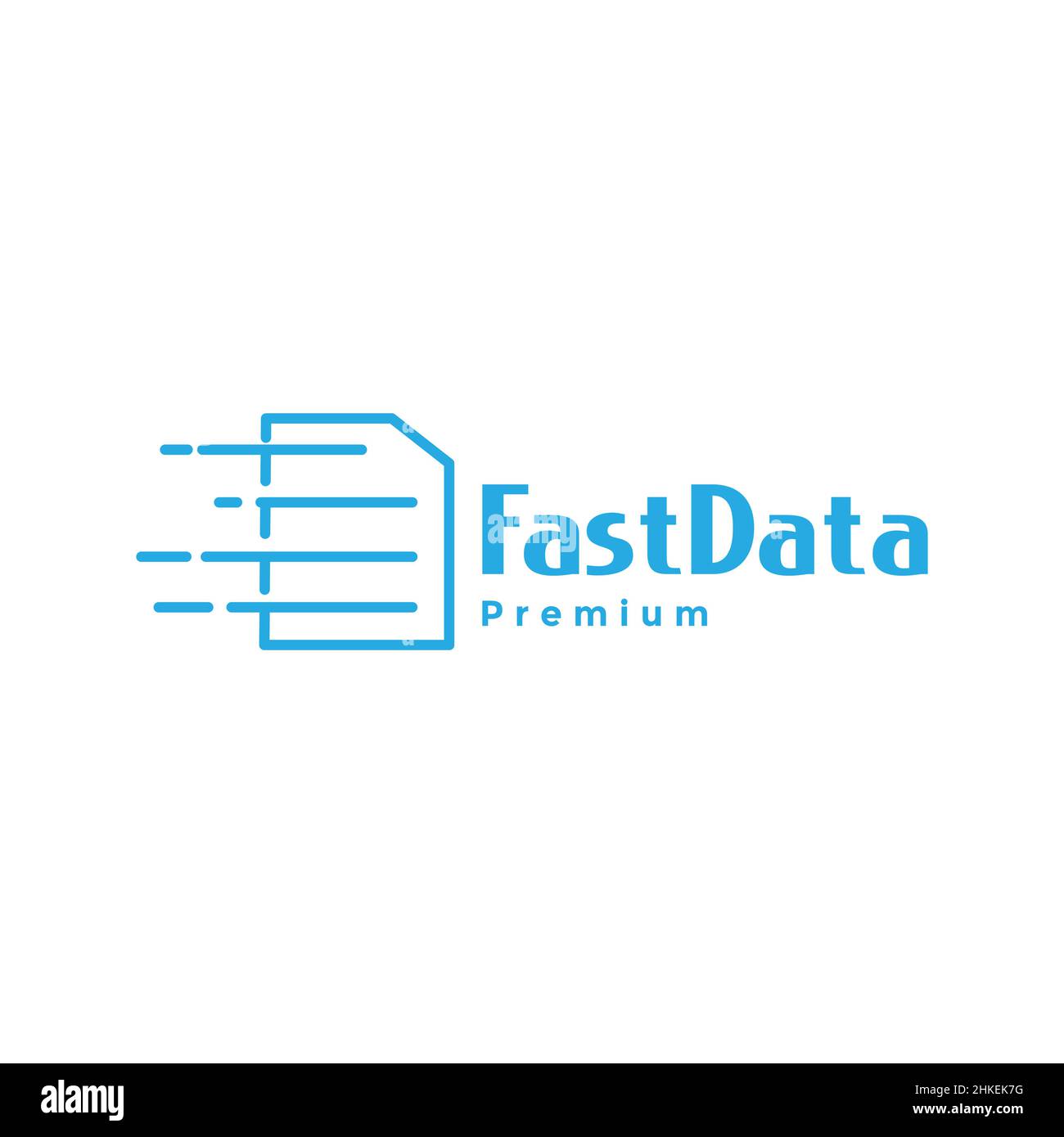 fast line document tech logo design, vector graphic symbol icon ...