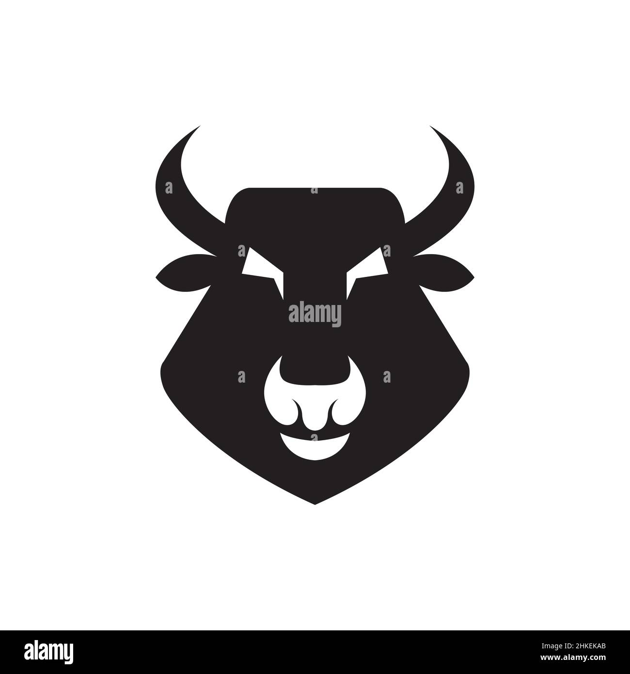 fat head black buffalo logo design, vector graphic symbol icon ...