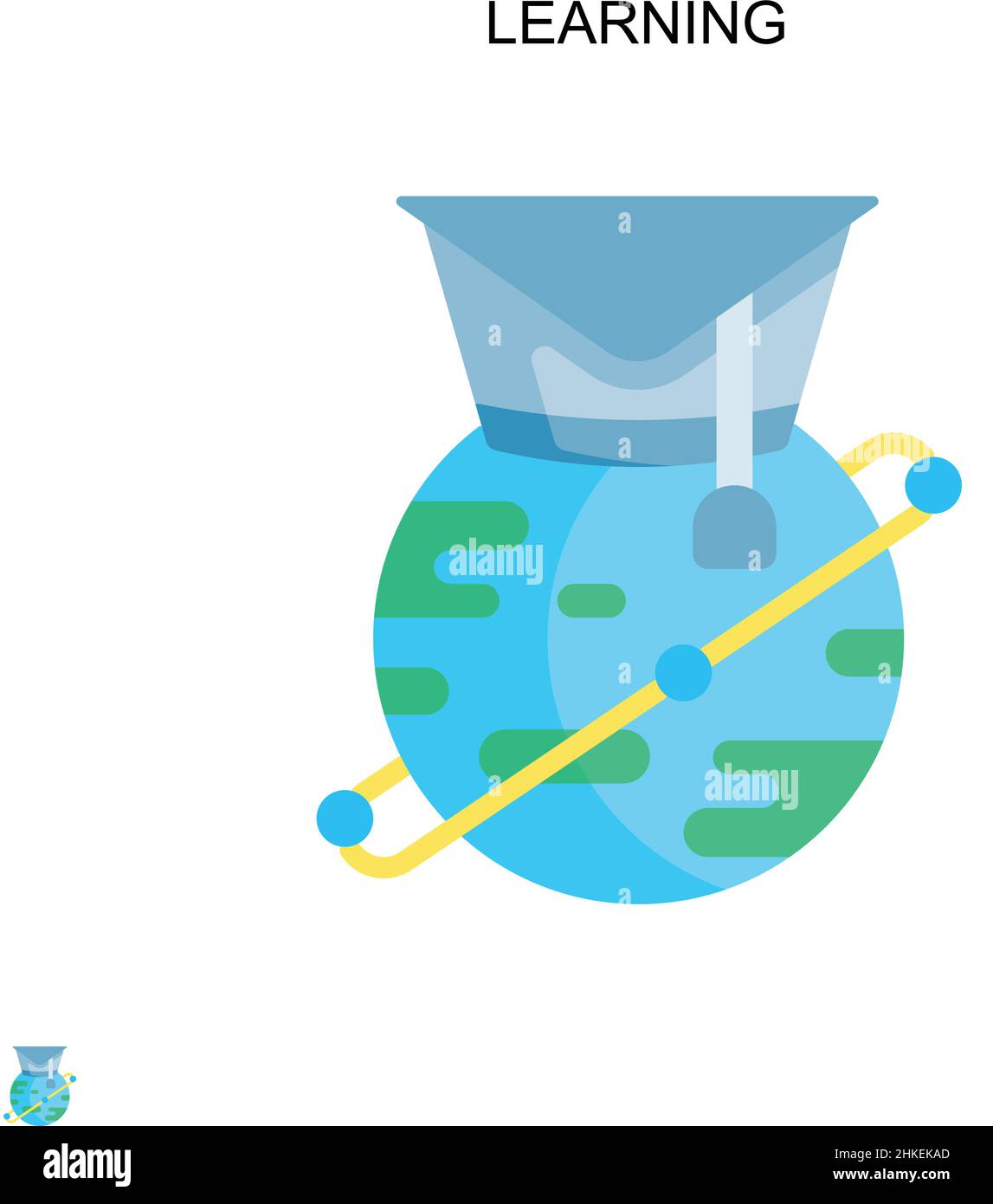 Learning Simple vector icon. Illustration symbol design template for ...