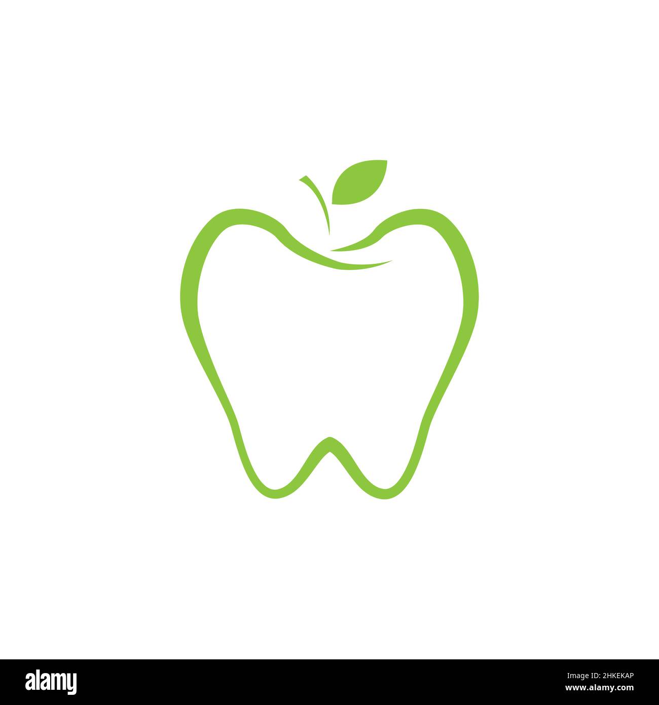 shape tooth with leaf logo design, vector graphic symbol icon ...