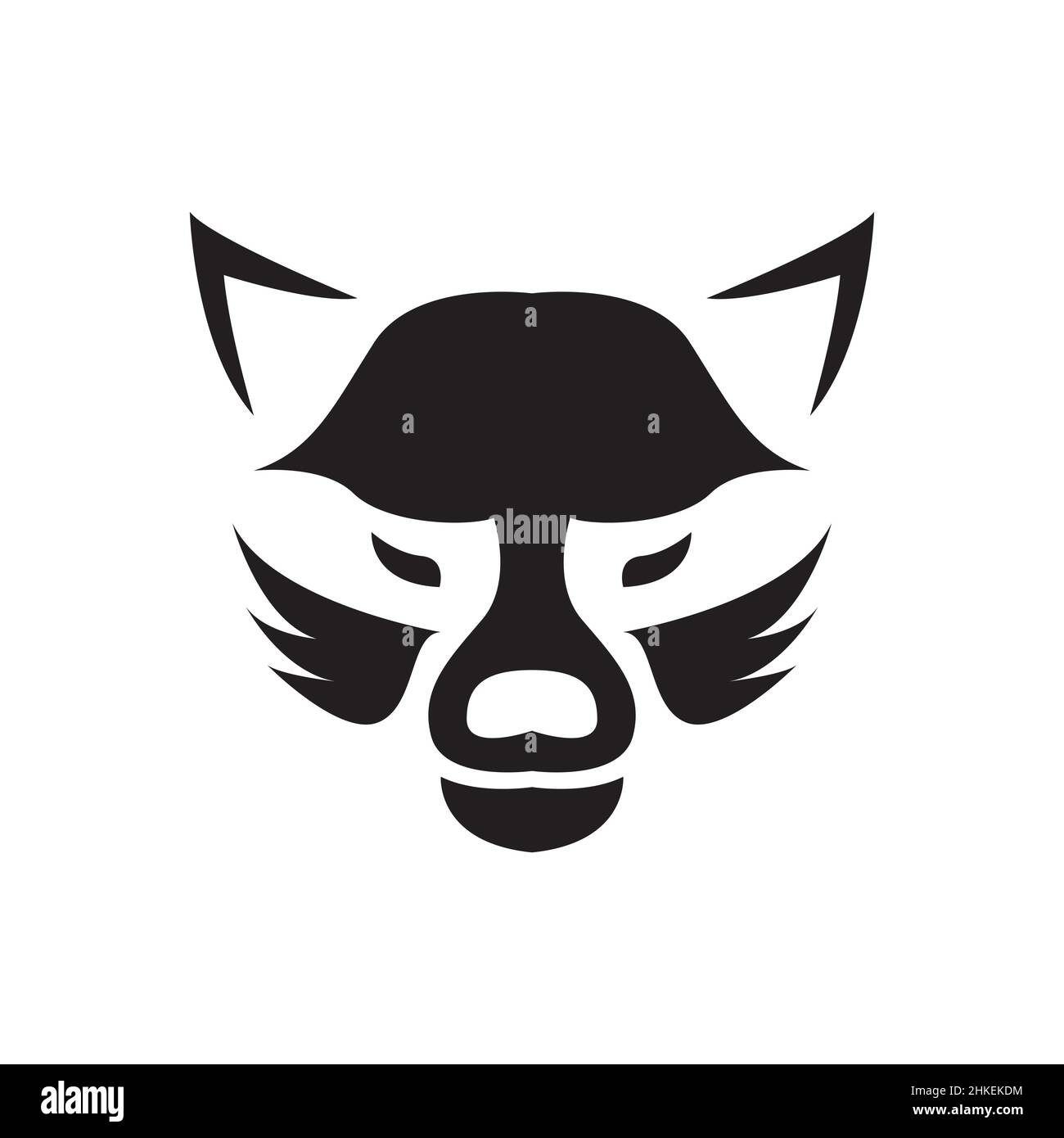 isolated modern head weasel logo design, vector graphic symbol icon ...