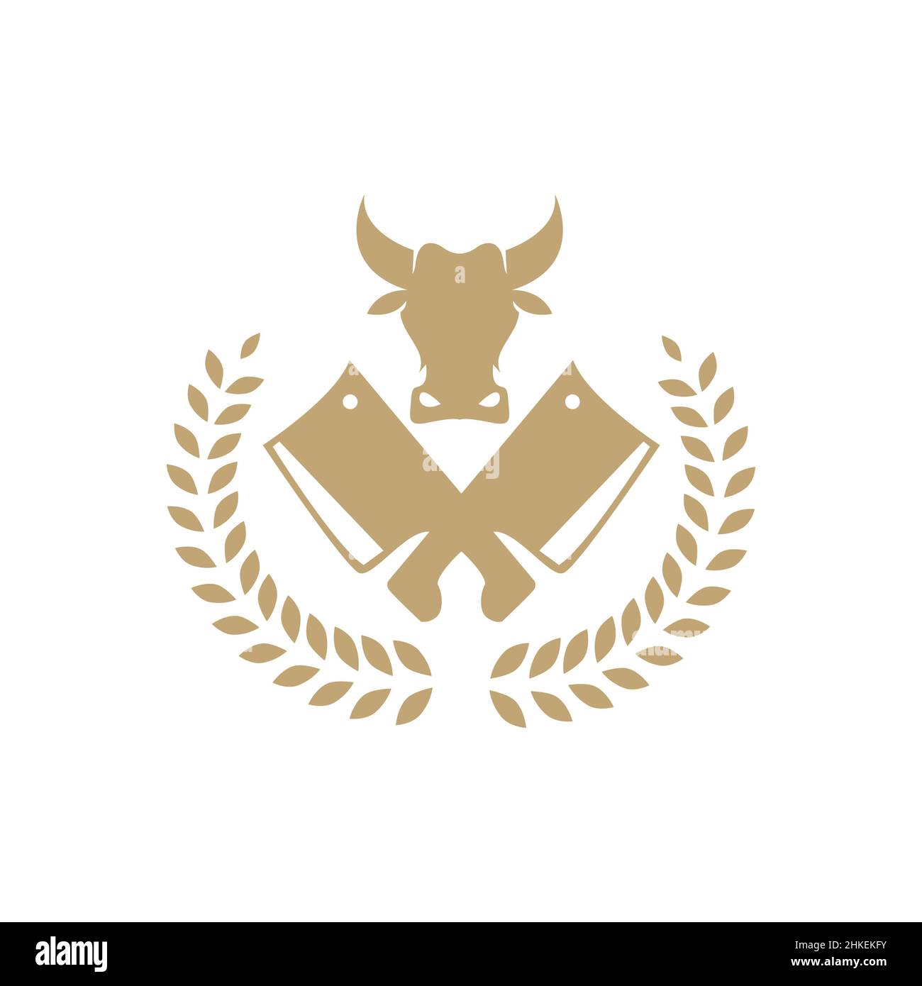 Gold Cow Logo Graphic Design