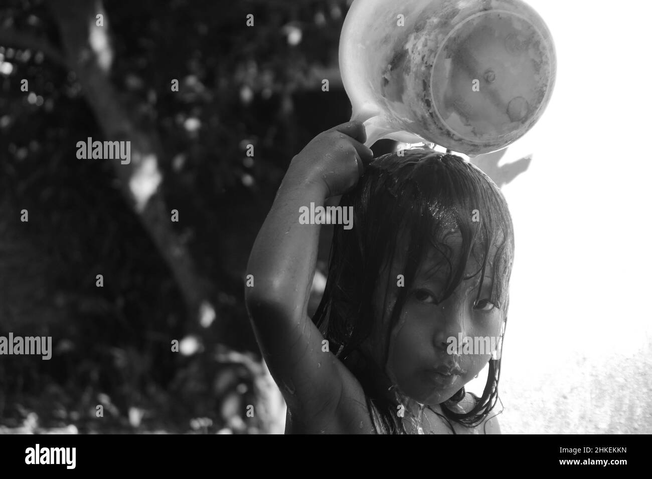 Girl in white bikini Black and White Stock Photos & Images - Alamy