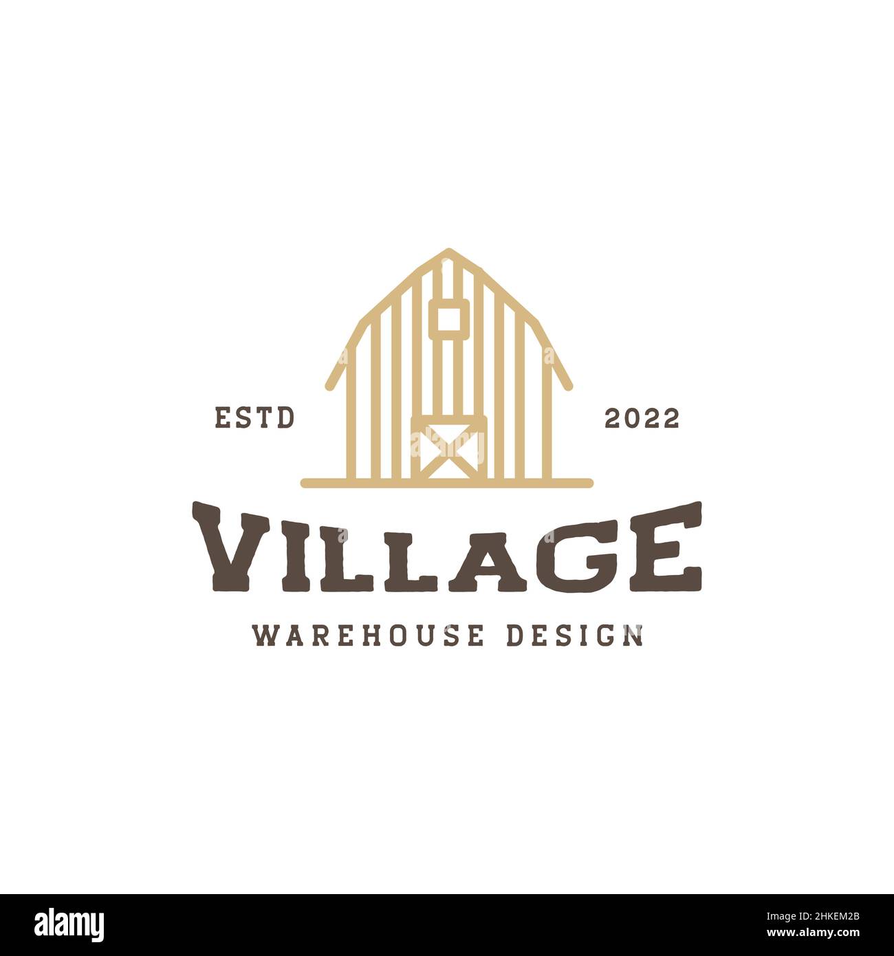 vintage home wood village logo design, vector graphic symbol icon ...