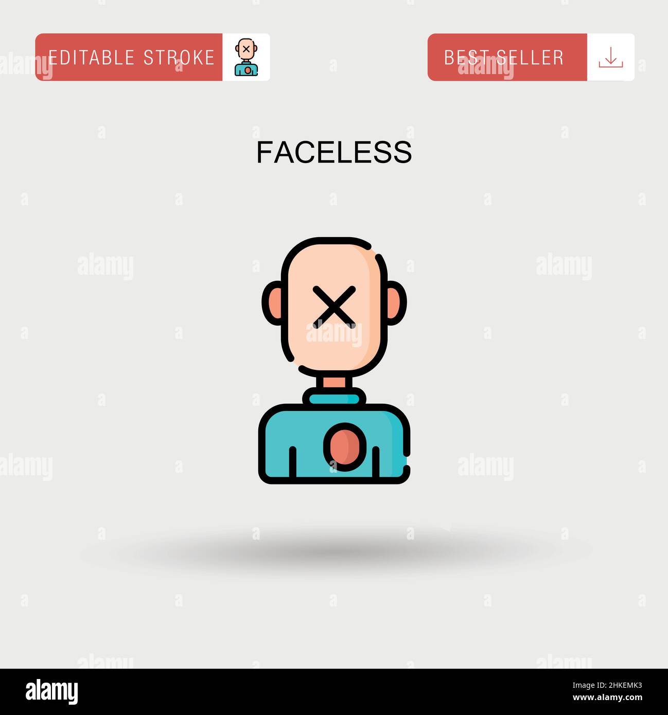 Faceless Simple vector icon Stock Vector Image & Art - Alamy